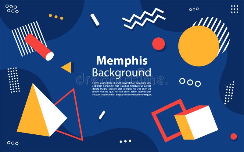 Memphis and Hipster Style Graphic Geometric Elements. Graphic Design ...