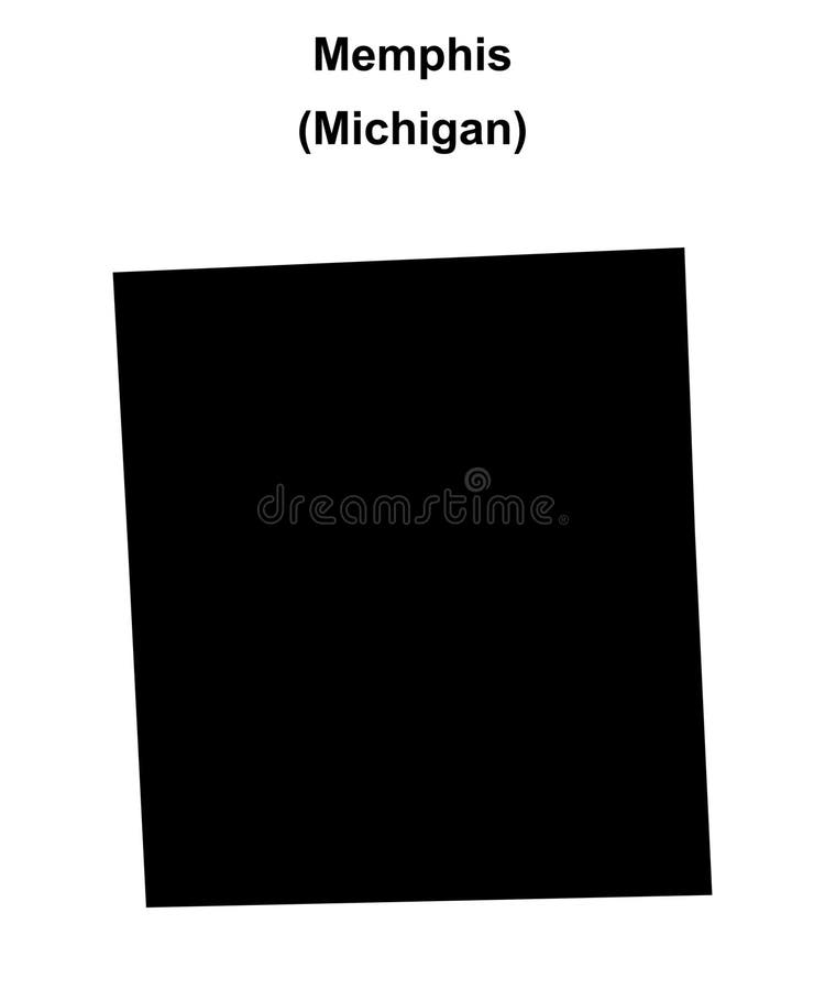 Memphis outline map stock vector. Illustration of detailed - 387415176