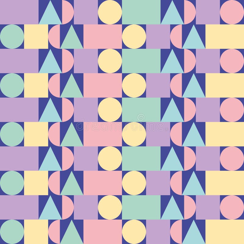 Memphis Pattern Background. Vector Stock Vector - Illustration of ...