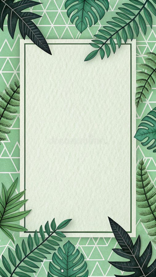 Memphis Pattern Border with Paper Texture and Forest Whisper Palette ...