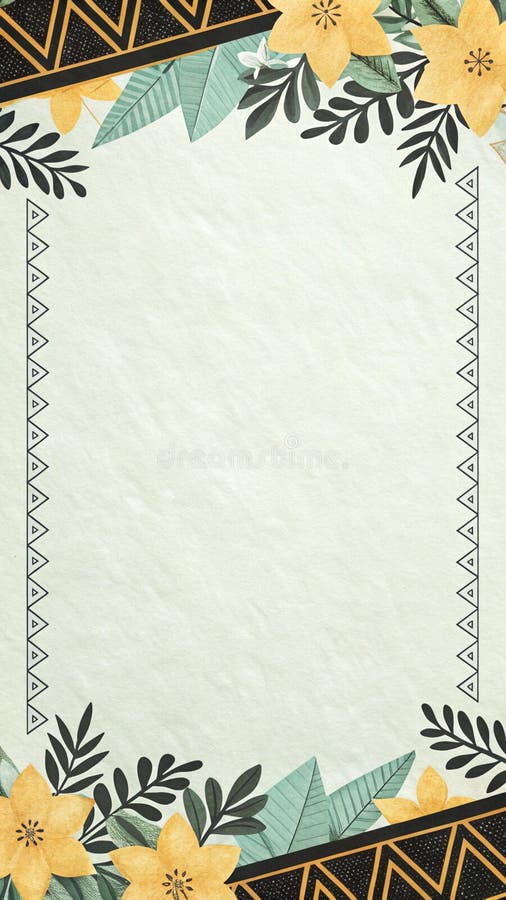 Memphis Pattern Border with Paper Texture and Modern Chic Palette Stock ...