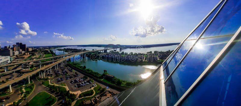 Memphis& X27;s Beautiful Mississippi River Stock Image - Image of ...
