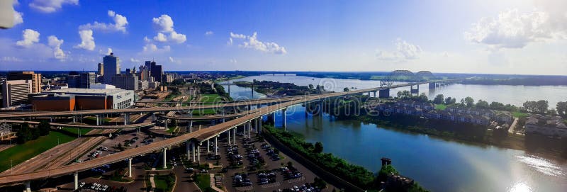 Memphis& X27;s Beautiful Mississippi River Stock Image - Image of ...