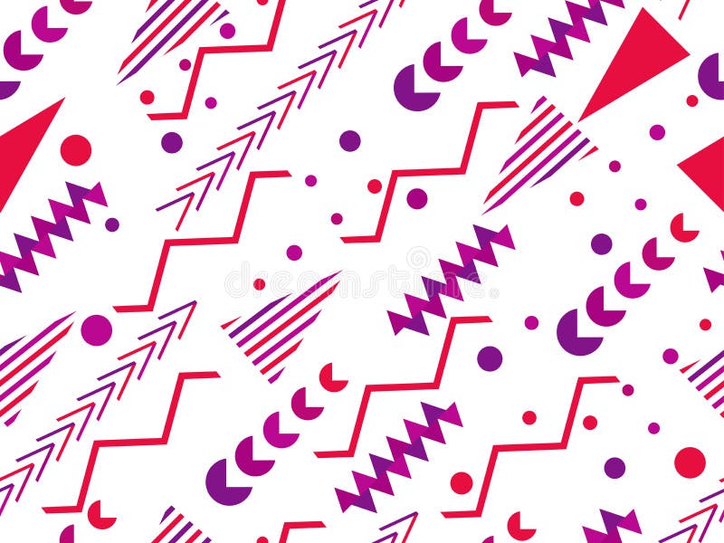 Memphis Seamless Pattern. Geometric Elements Memphis in the Style of 80 ... Memphis Seamless Pattern. Geometric Elements Memphis in the Style of 80 ...