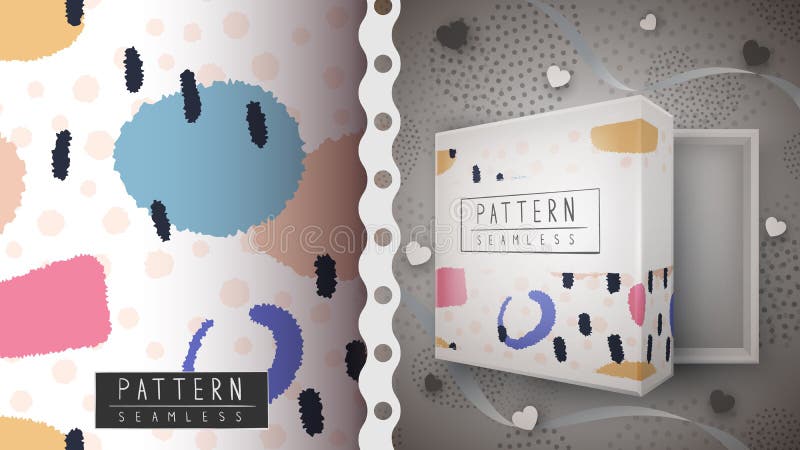 Memphis Seamless Pattern - Idea for Print T-shirt Stock Vector ...