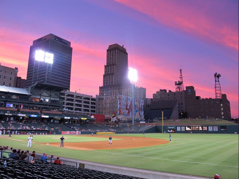 Memphis Stadium Lights editorial stock image. Image of stadium - 54286224