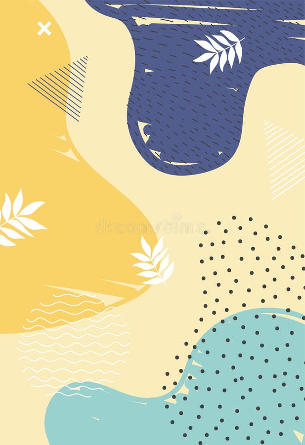 Memphis Style Abstract Decoration Texture with Spots Stock Vector ...