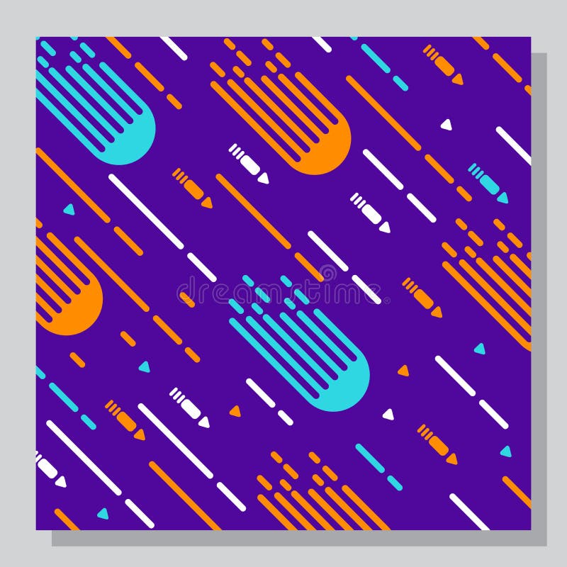 Memphis Style Abstract Pattern. Cover Design. Stock Vector ...