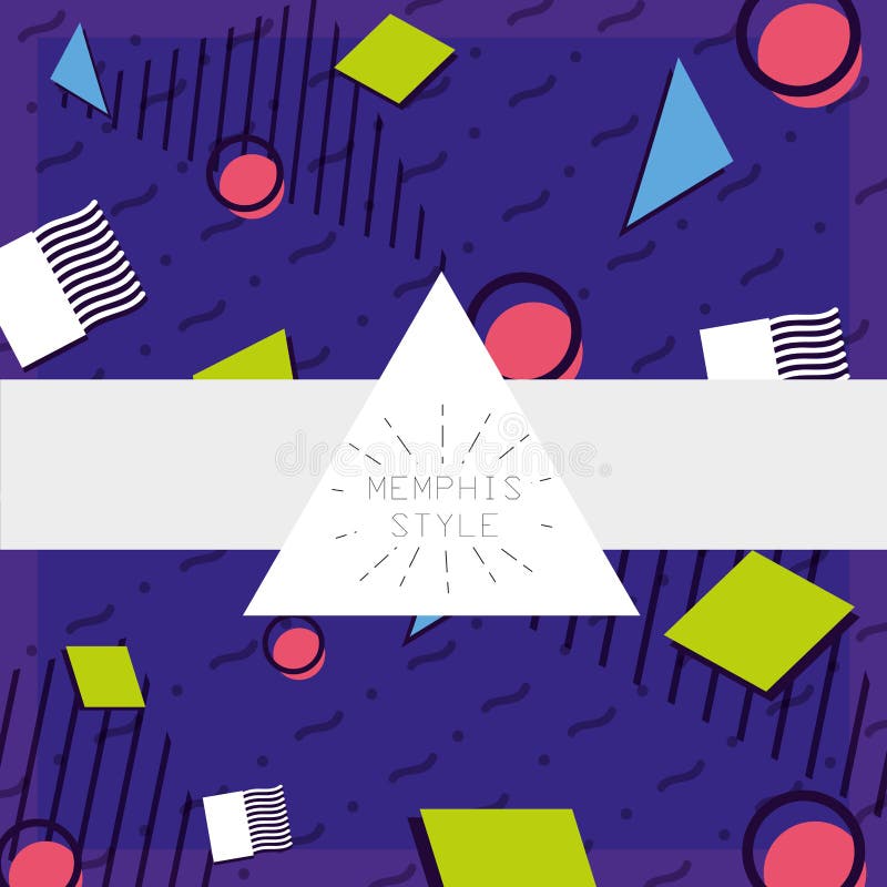Memphis style design stock vector. Illustration of cover - 109231514
