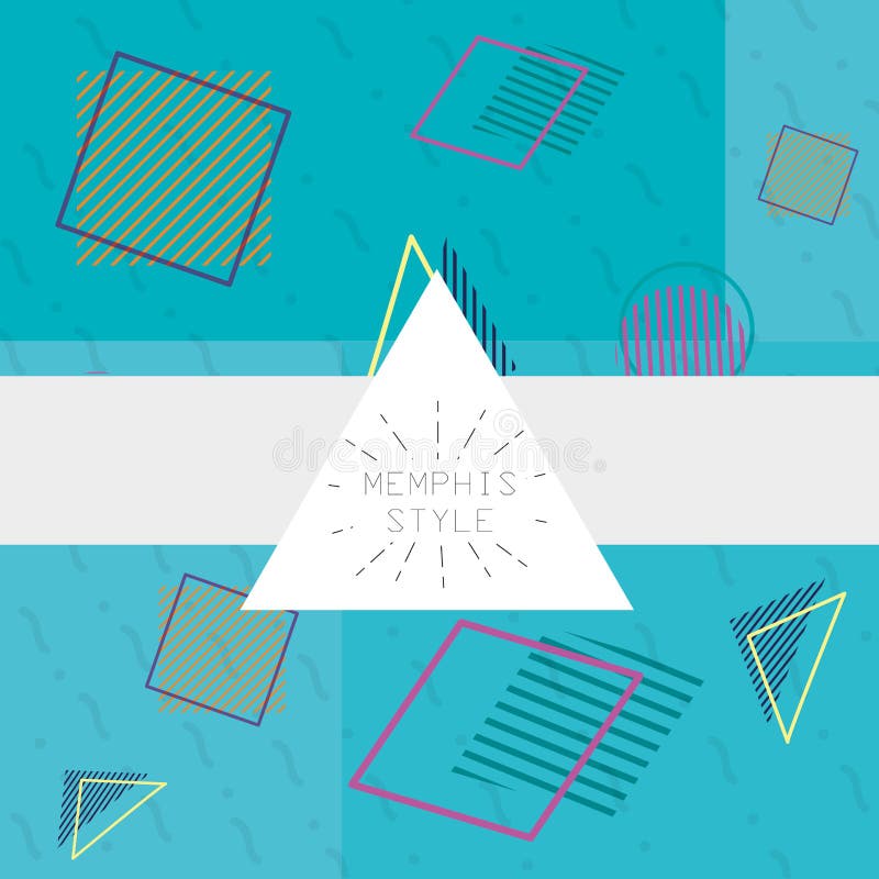 Memphis style design stock vector. Illustration of seamless - 109362081