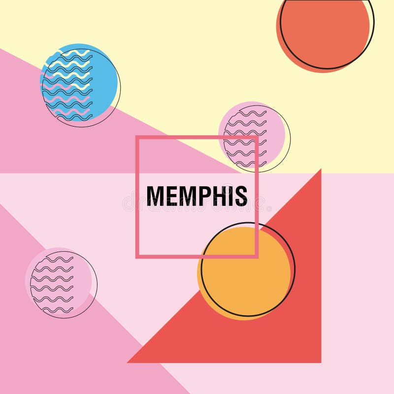 Memphis Style Design stock vector. Illustration of pattern - 110533577