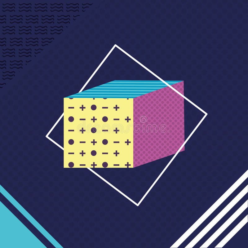 Memphis style design stock vector. Illustration of background - 109231553