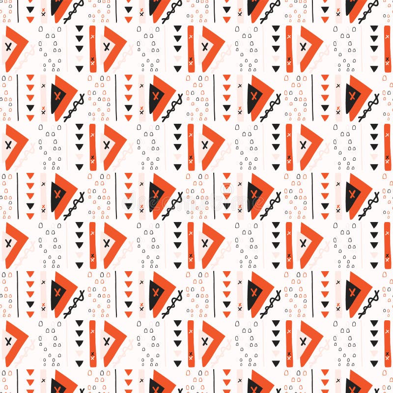 Memphis Style Geometric Abstract Seamless Triangle Pattern Stock Vector ... Memphis Style Geometric Abstract Seamless Triangle Pattern Stock Vector ...