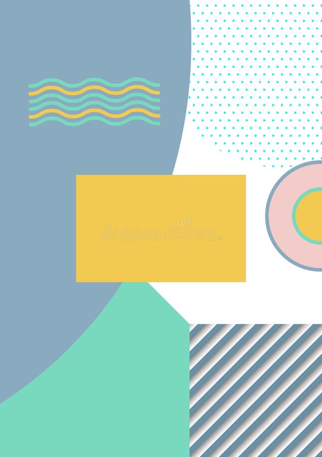 Memphis Style Graphics. Abstract Geometric Design Stock Vector ...