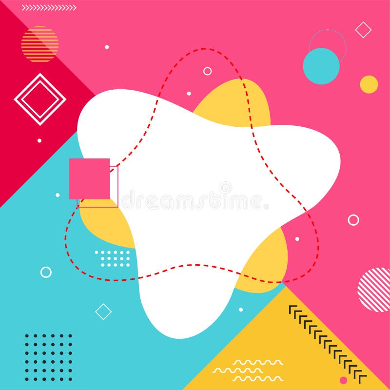 Memphis Style Seamless Pattern. Abstract Modern Graphic Element Stock ...