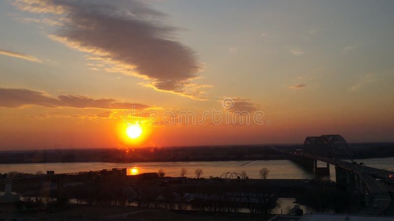 Memphis Tennessee Sunset stock image. Image of tennessee - 50706143
