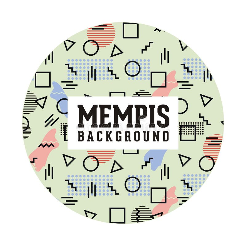 Memphis vector background stock illustration. Illustration of geometric ...