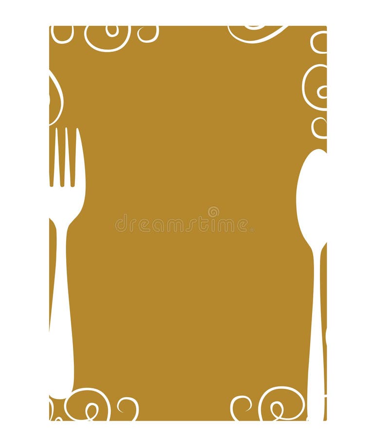 Menú en blanco stock de ilustración. Ilustración de espacio - 13599813