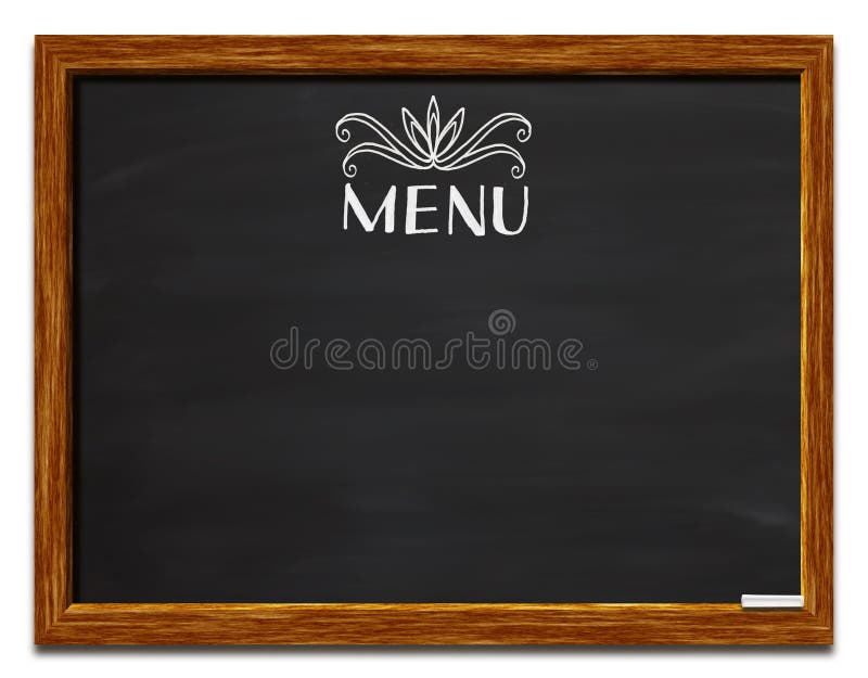Menú en la pizarra foto de archivo. Imagen de restaurante - 16930286