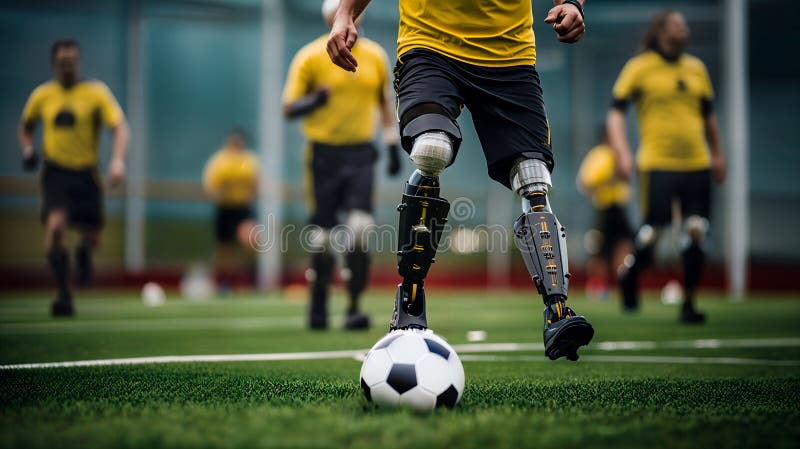 Men with Artificial Bionic Legs Stock Image - Image of artificial ...