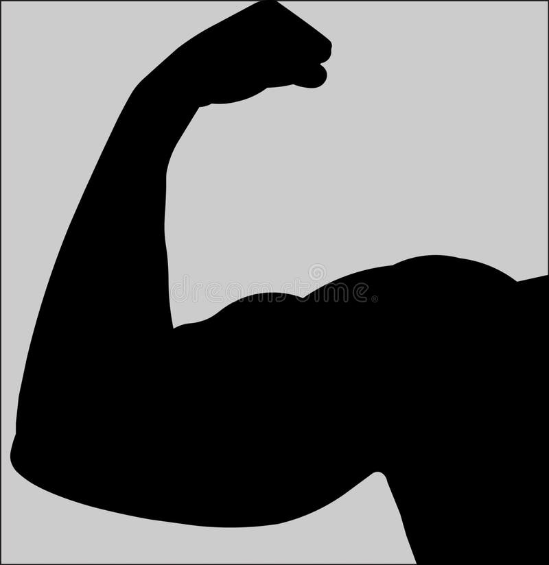 Men Athletic Muscle Hand Design Stock Illustration - Illustration of ...