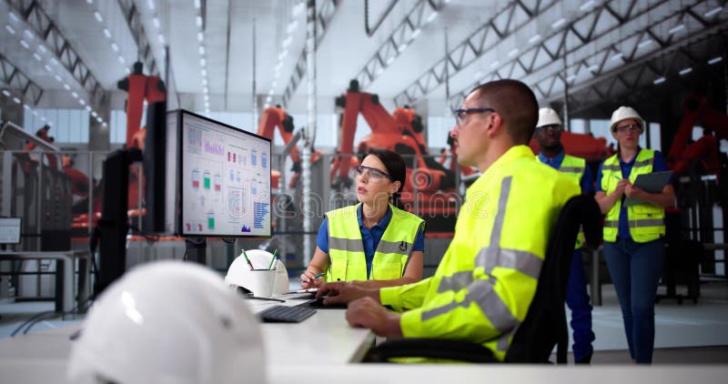Men in Automotive Car Factory Stock Photo - Image of automation ...