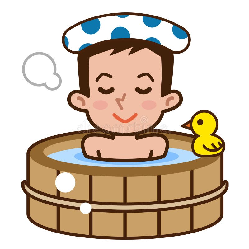 Men in bathing stock vector. Illustration of plastic - 69523295