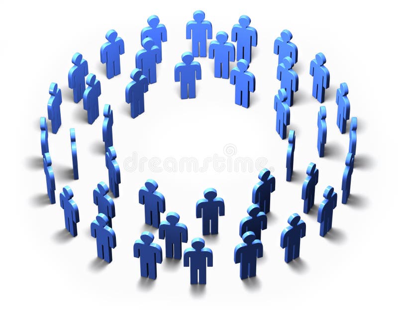 People at the Starting Line Stock Illustration - Illustration of crowd ...