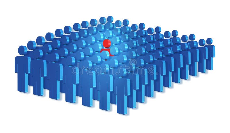 Men - Blue and Red stock illustration. Illustration of male - 11104739