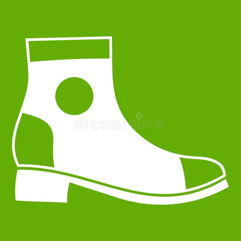Green Boot Icon in Cartoon Style Stock Illustration - Illustration of ...