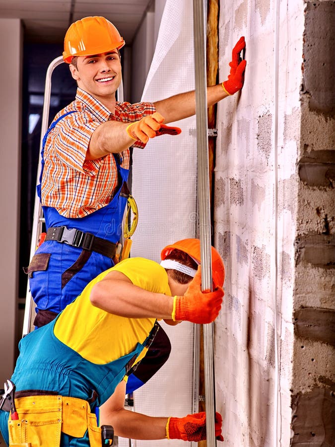Men in builder uniform stock photo. Image of happy, inspector - 56658822