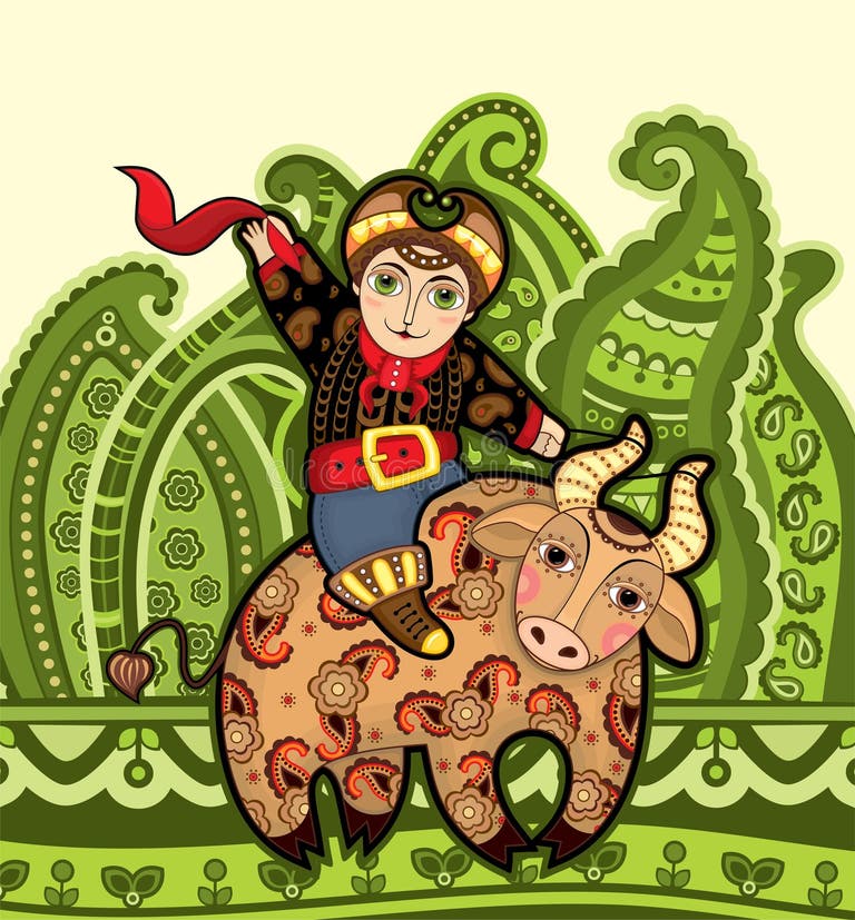 Cartoon Bull Riding Men Stock Illustrations – 17 Cartoon Bull Riding ...