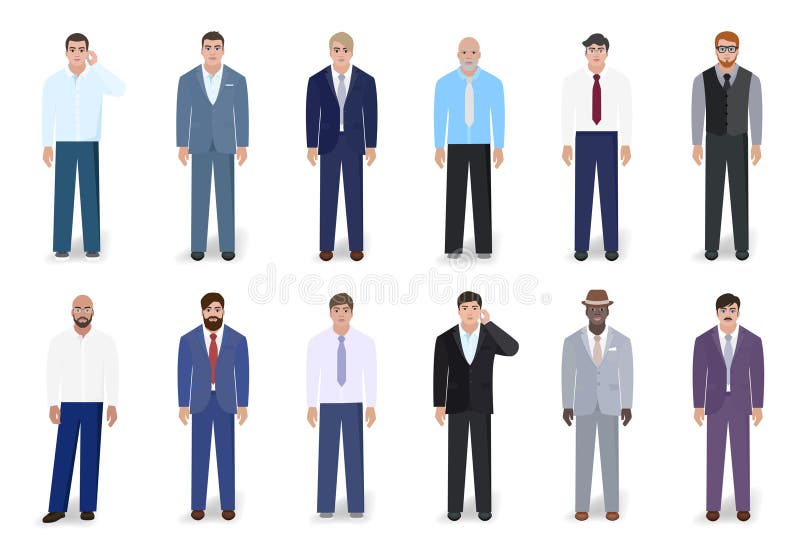 Men Business Vector Illustration Stock Vector - Illustration of ...