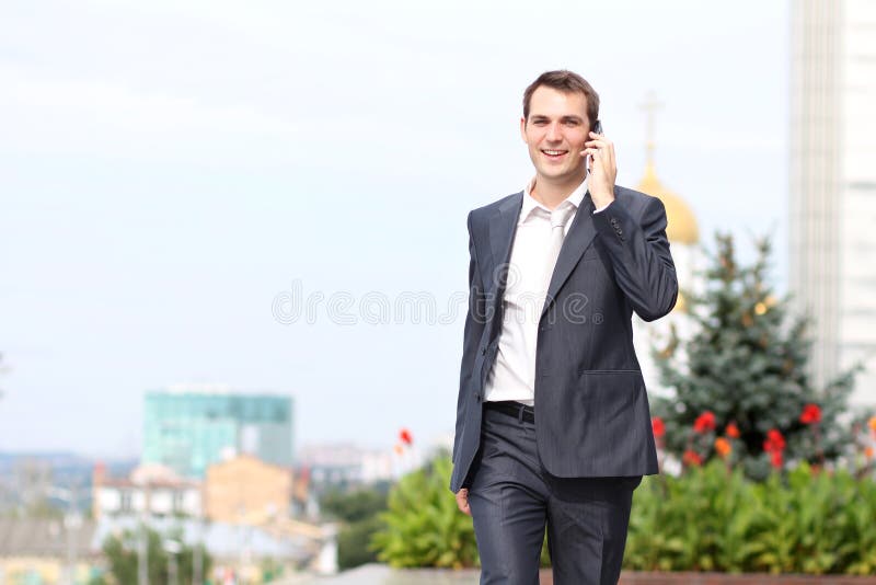 Men calling by phone stock image. Image of manager, phone - 20815105