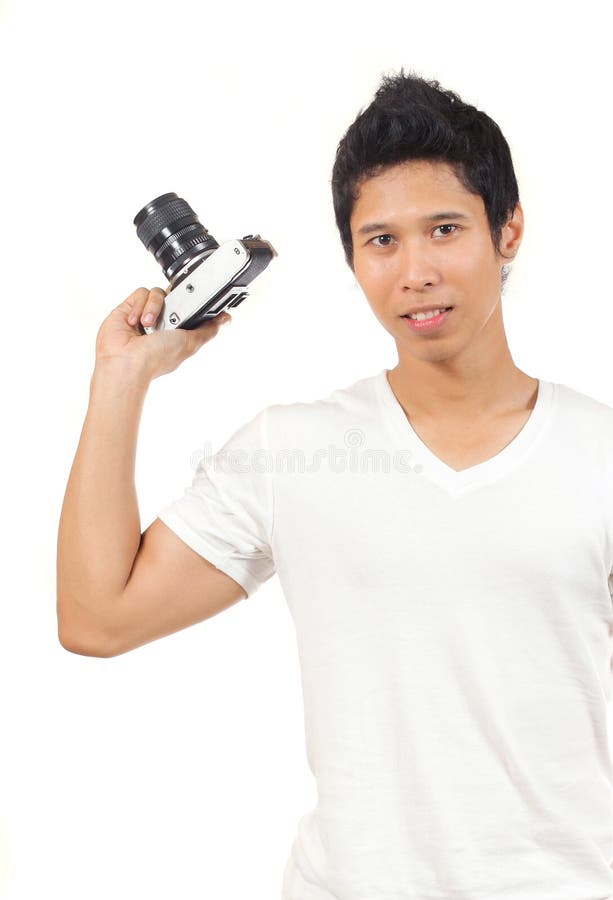 Men and camera stock image. Image of digital, face, capture - 19782617