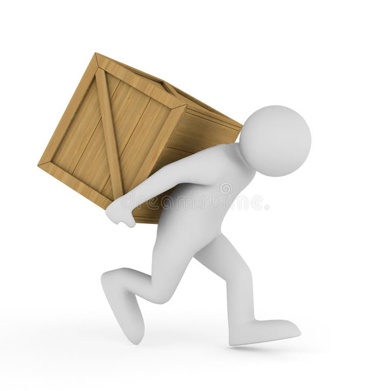 People Carry Heavy Box Stock Illustrations – 950 People Carry Heavy Box ...