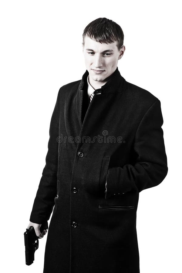 Men in Formal Wear with Gun Stock Image - Image of crisis, shot: 11568699