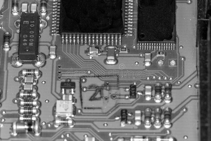 Men in a computer board stock image. Image of industrial - 65918743