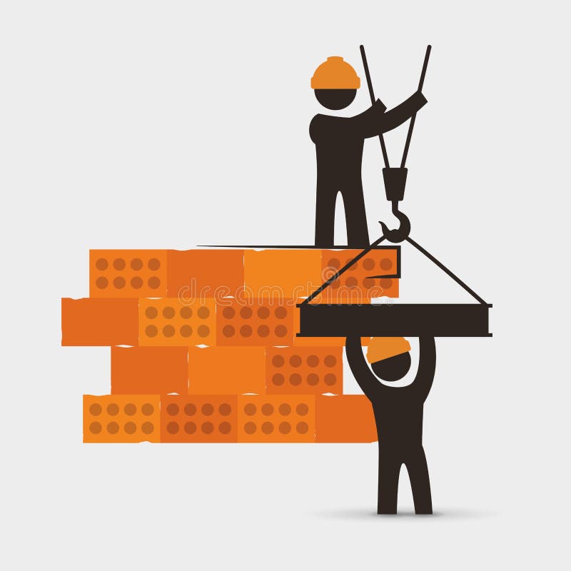 Builder Man Building Brick Wall Stock Illustrations – 1,096 Builder Man ...