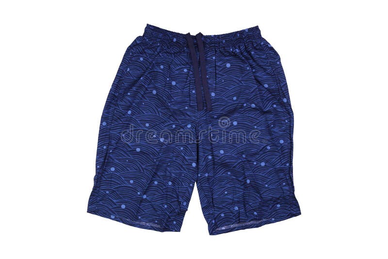 Men Blue Short on White Background Stock Image - Image of cotton, pants ...