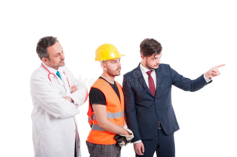 Men with Different Professions Stock Photo - Image of architect, lawyer ...