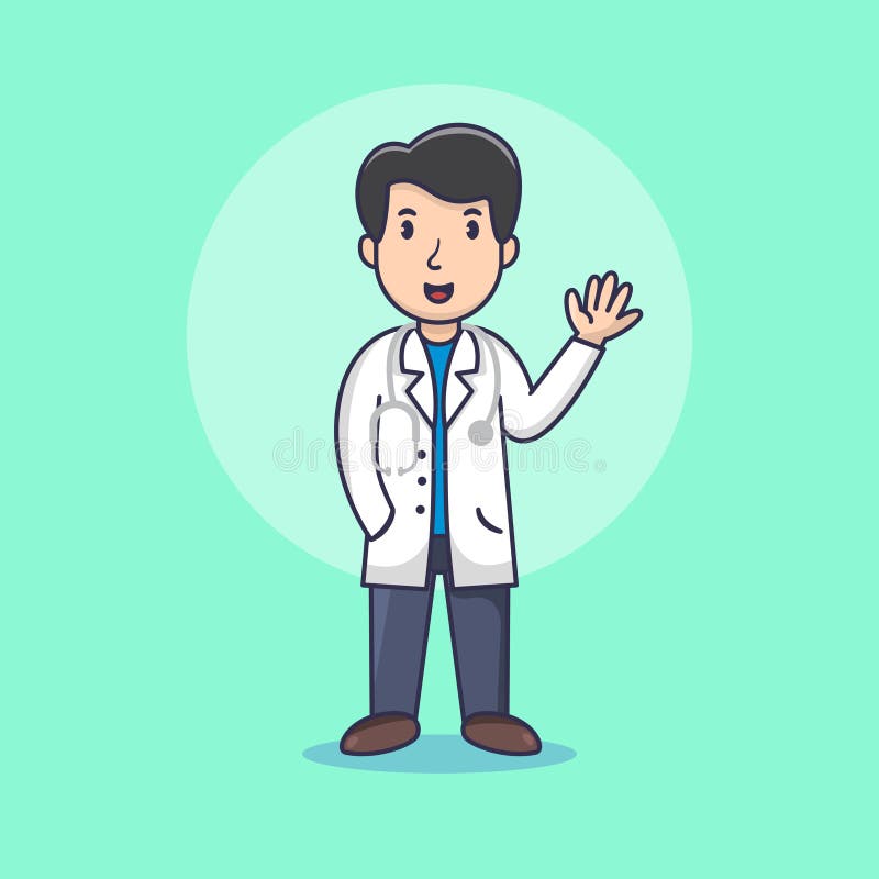 Men Doctor Cartoon Character . Cute Doctor Cartoon Stock Vector ...