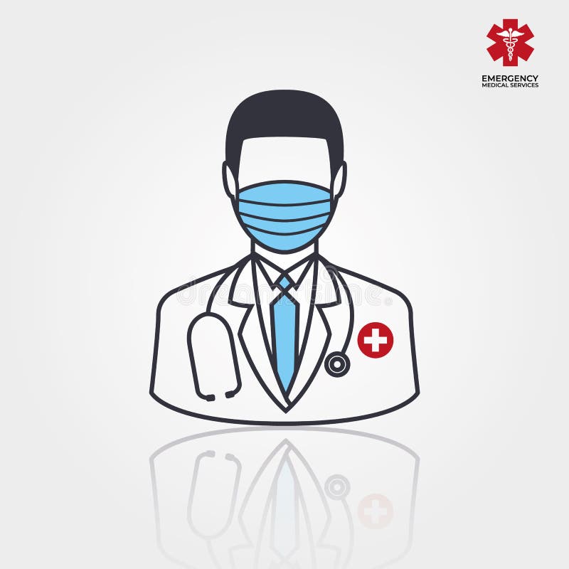 Men Doctor Icon. Vector Illustration Medical Design Stock Vector ...