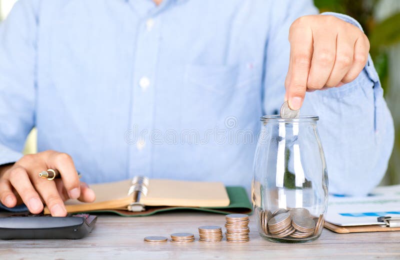Men are Doing Financial Management Stock Photo - Image of dollar, cash ...