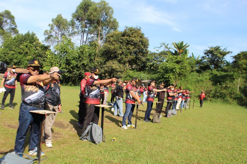 A Men Doing Shooting Learning Activities Editorial Stock Photo - Image ...