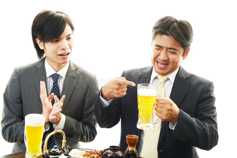 Men drinking beer stock photo. Image of happy, businessman - 37698606