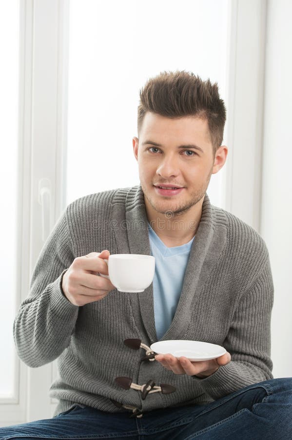 Men drinking coffee. stock image. Image of 2025, expressing - 33387819