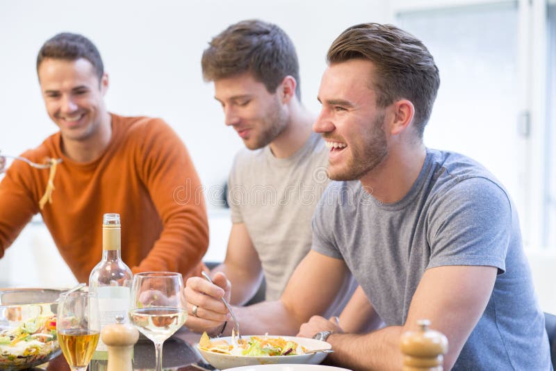 Men Eating Lunch stock image. Image of couples, food - 72932037