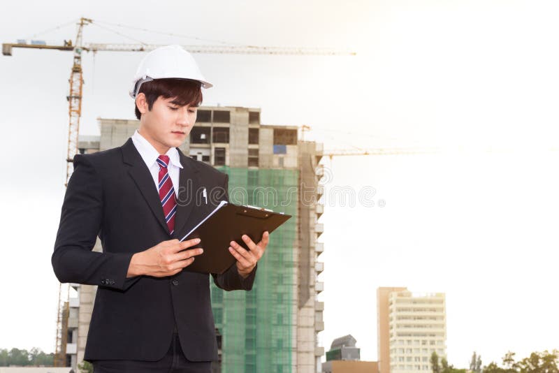 Men Engineering Construction Stock Photo - Image of helmet, safety ...