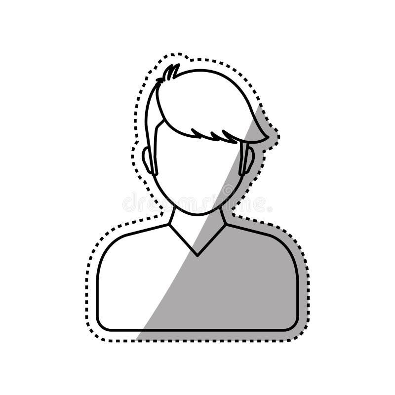 Men faceless profile stock illustration. Illustration of adult - 88169943